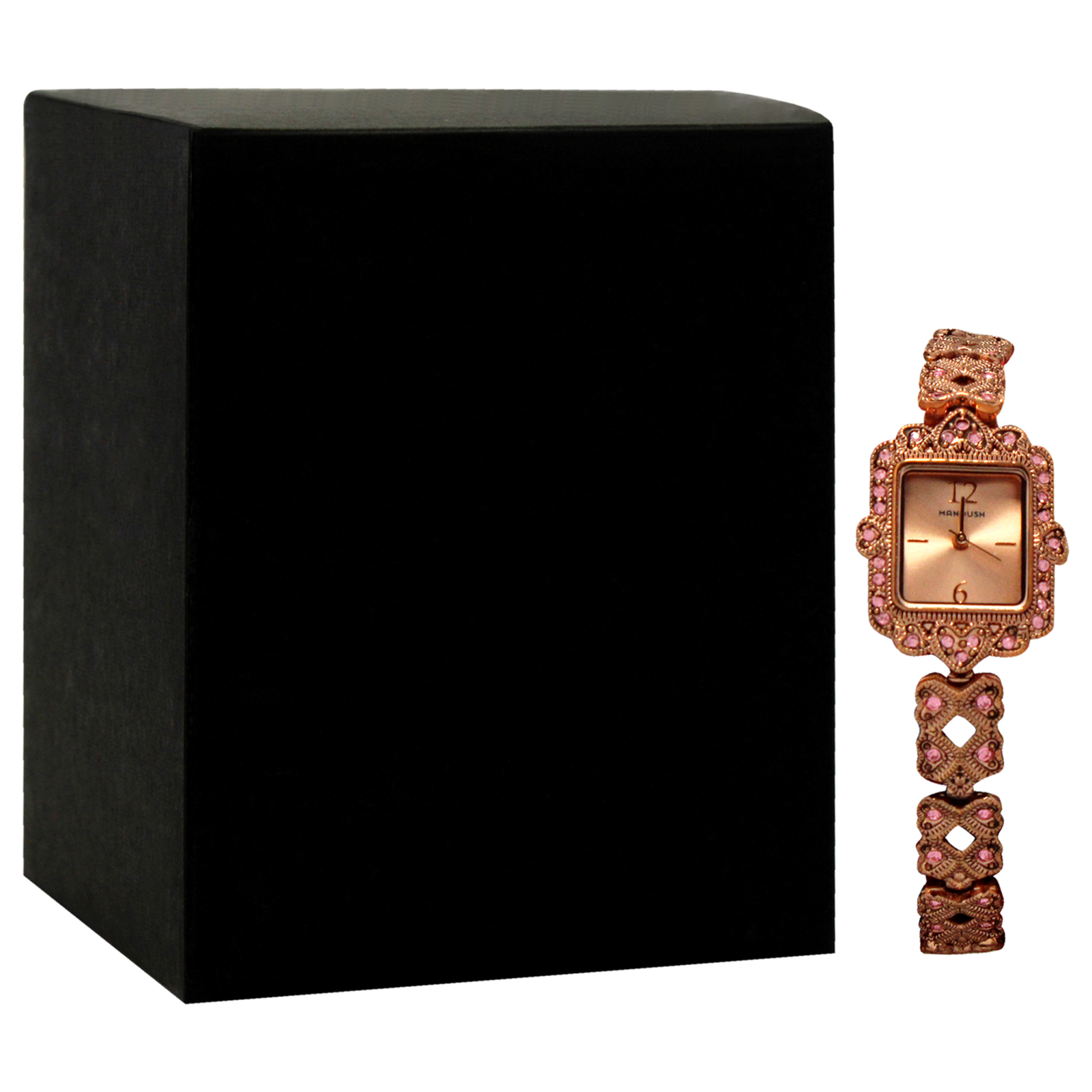 MSHLLRG Loulou - Rose Gold Stainless Steel Bracelet Watch by Manoush ...