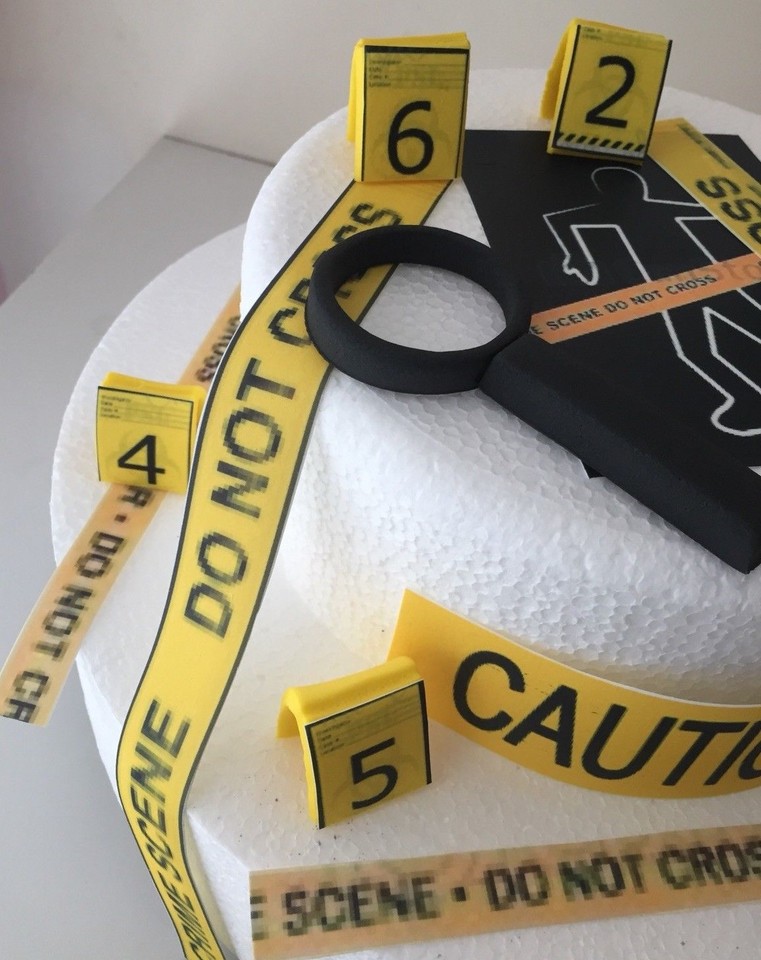 Crime scene / Murder Mystery Edible Cake Decoration Cake Topper ...
