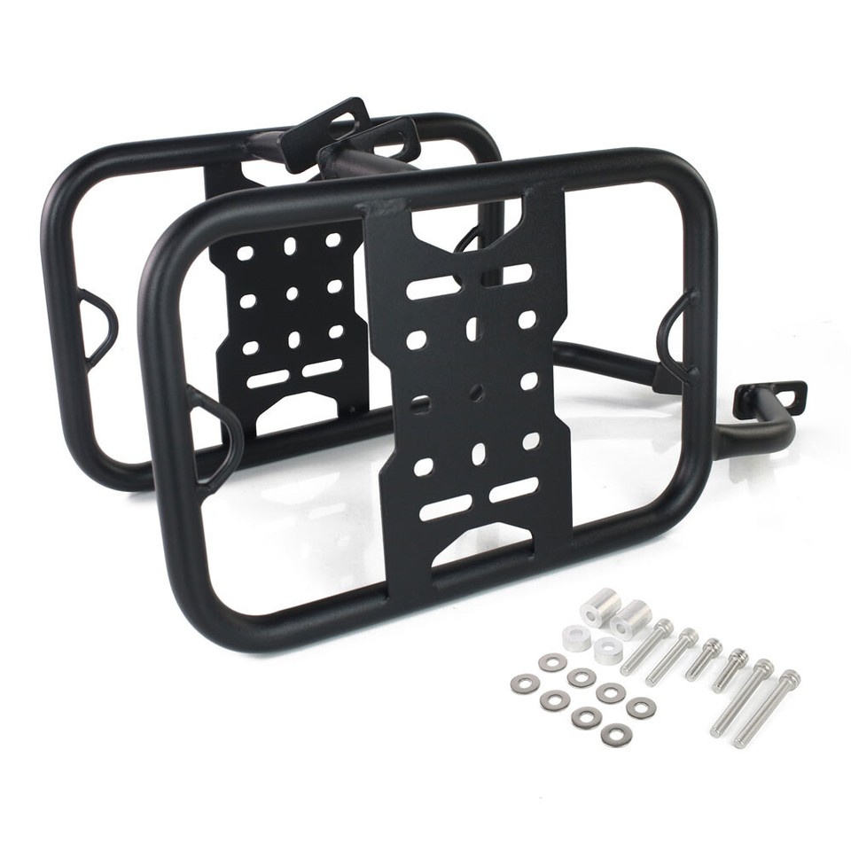 Fit For 96-24 Suzuki DR650 Black Saddlebag Support Racks Side Carrier ...