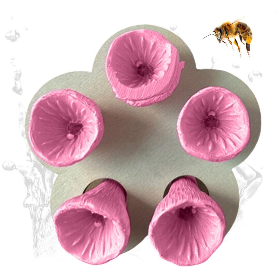 Bees Insect Drinking Cup Flower Shape Bee Drinker Beekeeping Supplies ...