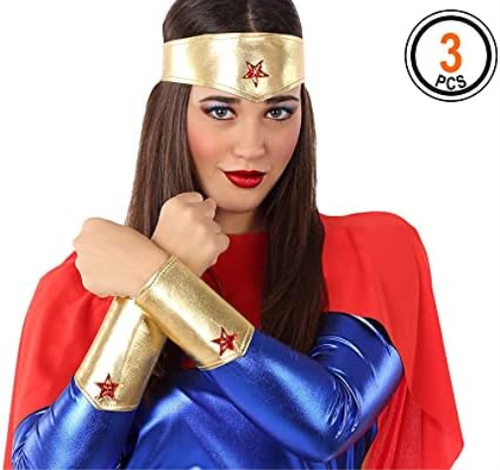 Atosa 61687 Super Heroin Kit: 2 Bracelets and Tiara 8422259616870 | eBay