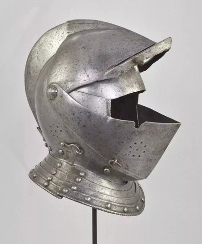 Medieval Close Helmet Battle Ready 14 Gauge Bassinet Knight Armor ...