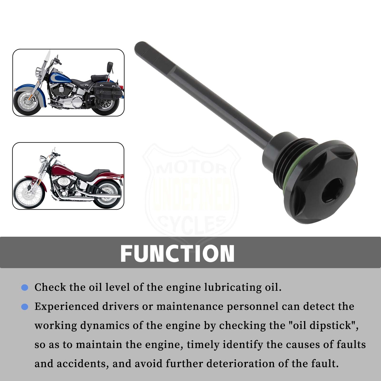 Dipstick Transmission Oil Fill Plug for Harley Touring Road Glide Dyna ...