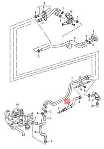 Genuine AUDI A6 Avant S6 quattro A7 Sportback audi Coolant Hose ...