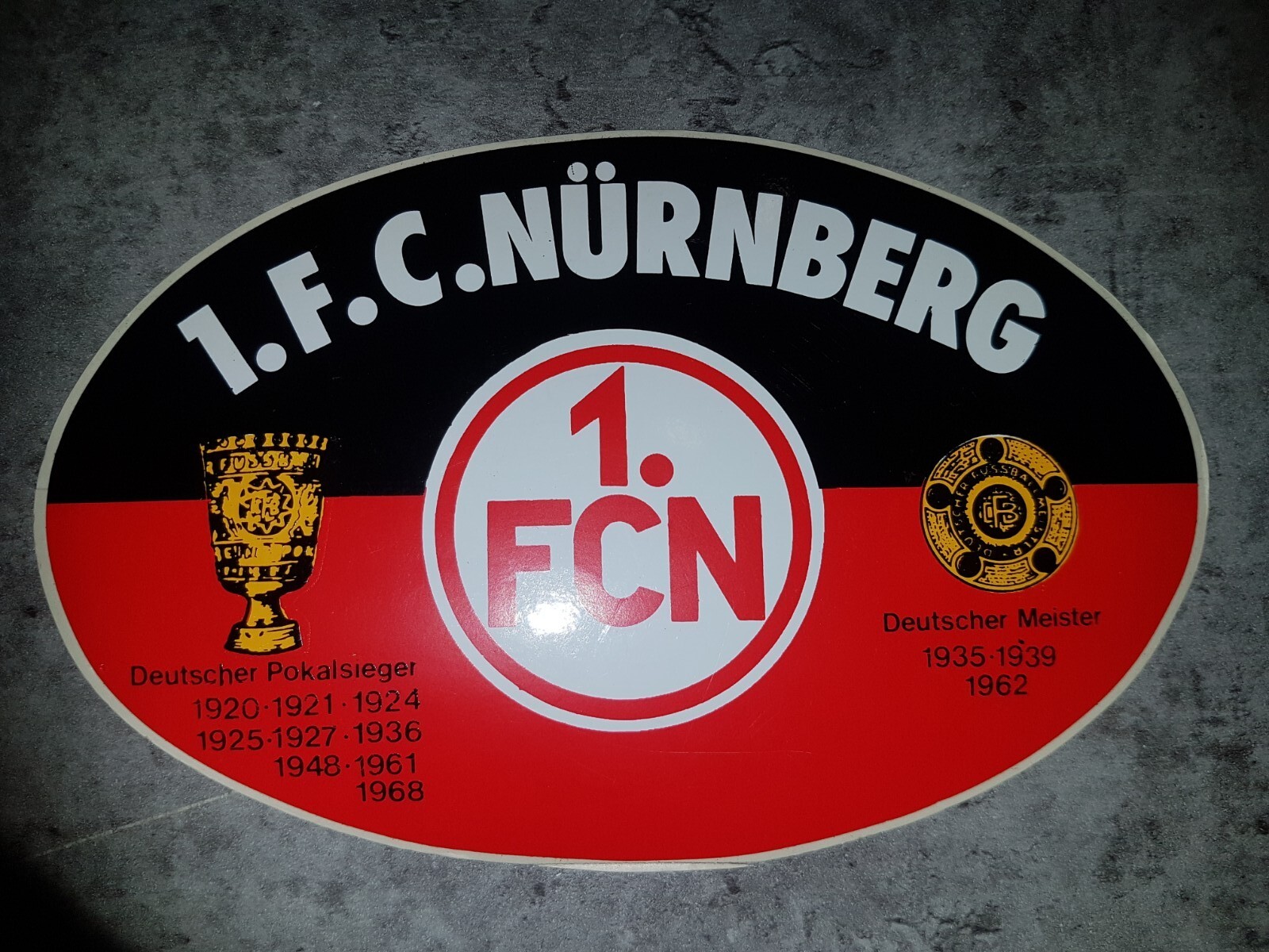 1. FC Nürnberg Aufkleber Bundesliga Fussball 1. FCN 15x10 cm | eBay.de