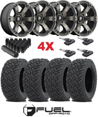 20 FUEL BEAST BLACK WHEEL TIRE ALL TERRAIN FUEL 1500 GMC CHEVEROLET | eBay