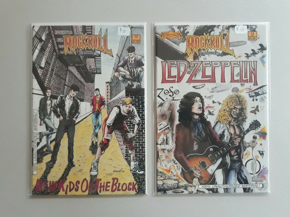 Lot Of 20 Rock N Roll Comics, Zeppelin, Doors, Stones, Kiss, GNR Higher ...