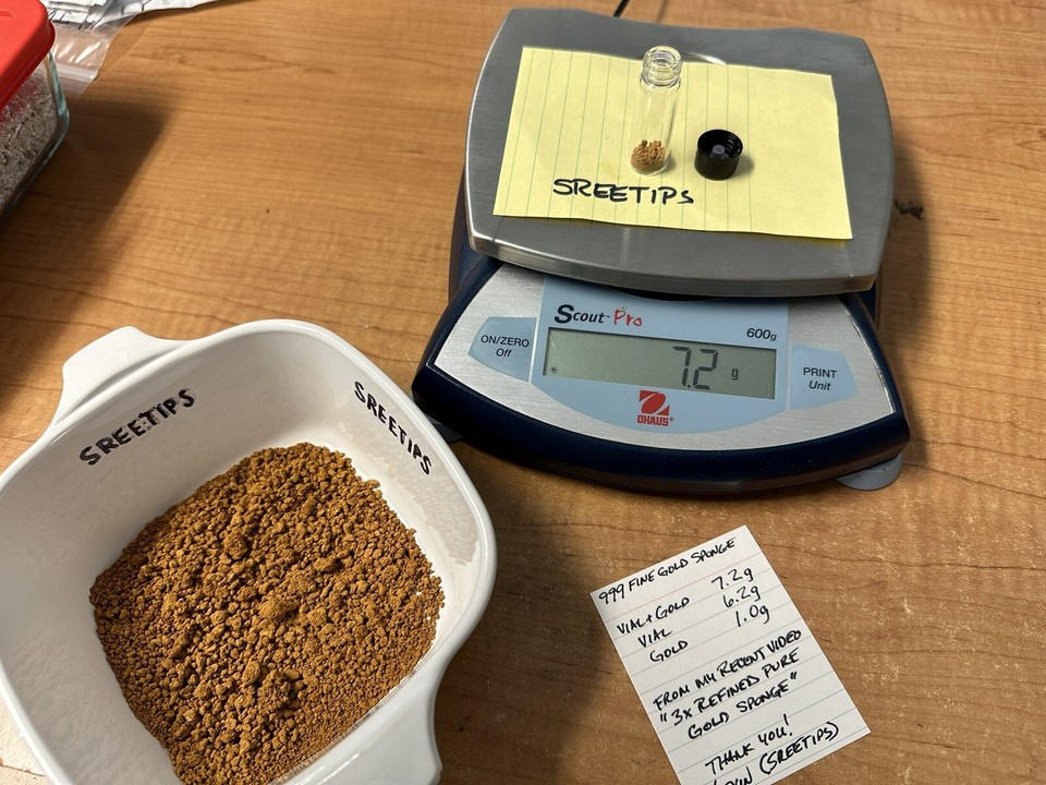 999 Fine Gold Sponge 1 Gram sreetips | eBay