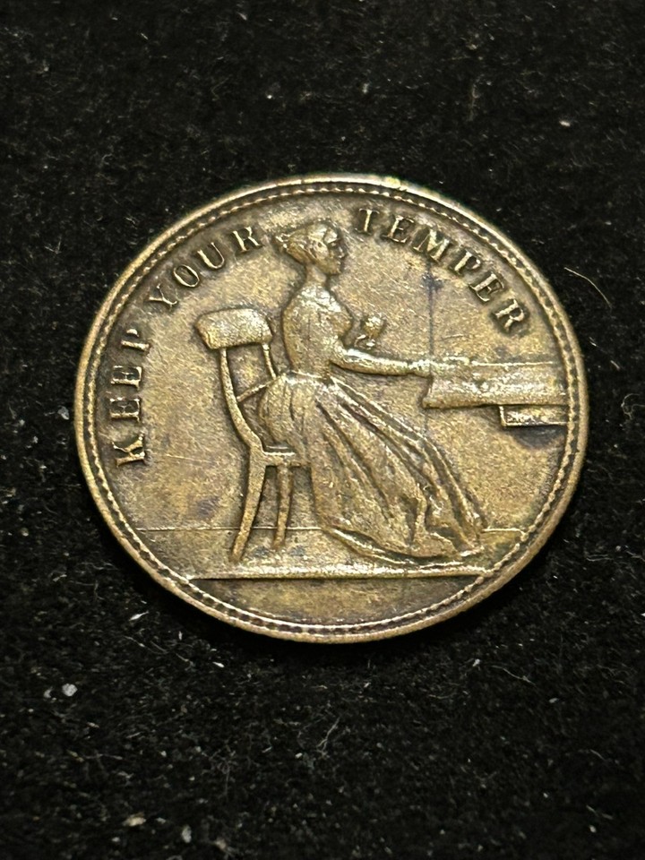 Queen Victoria Regina Game Counter Token Keep Your Temper undated | eBay