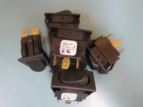 MCGILL 0862-0180 Qty of 10 per Lot C0-06; ROCKER SWITCH; DOUBLE POLE ...