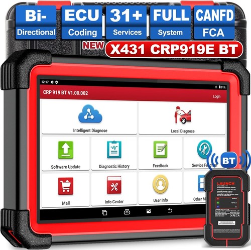 LAUNCH CRP919E BT Bidirectional All System Car OBD2 Scanner Diagnostic ...