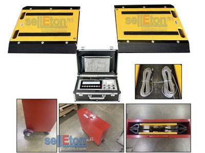 PORTABLE TRUCK AXLE SCALE & PRINTER - 60,000 lbs x 10 lbs!! TRUCK AXLE ...