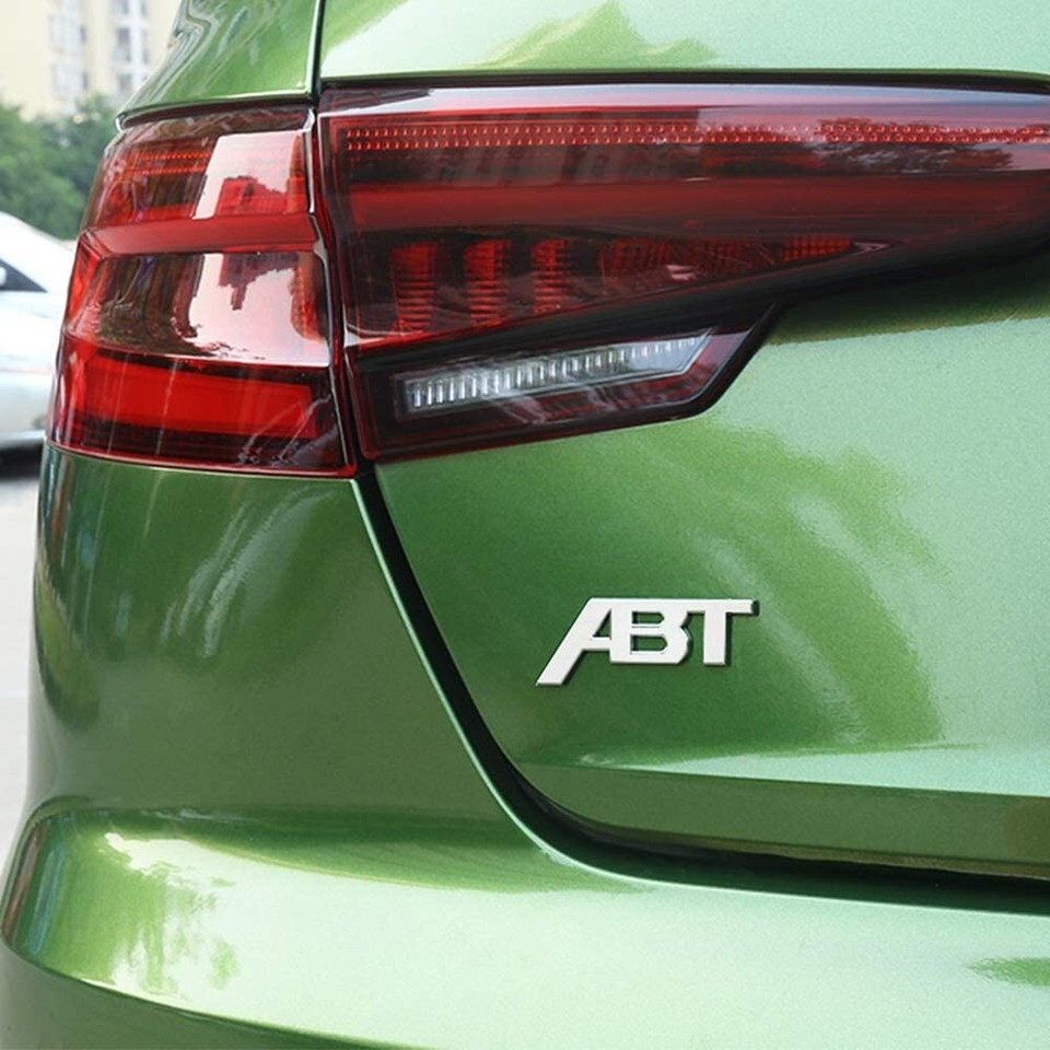 2pcs Small Auto 3D ABT Logo Car Side Fender Badge Sticker/Tial Emblem ...
