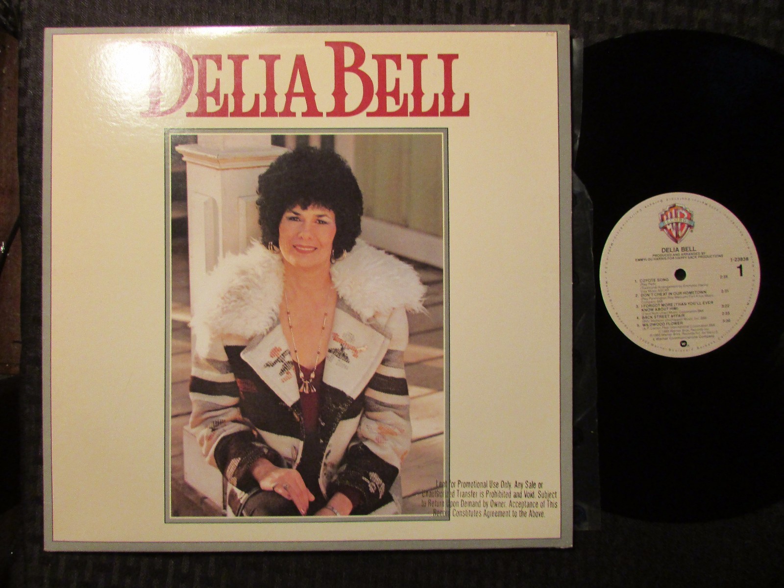 1983 Delia Bell S/T LP PROMO EX/VG+ Warner Bros. Records ‎– 1-23838 | eBay