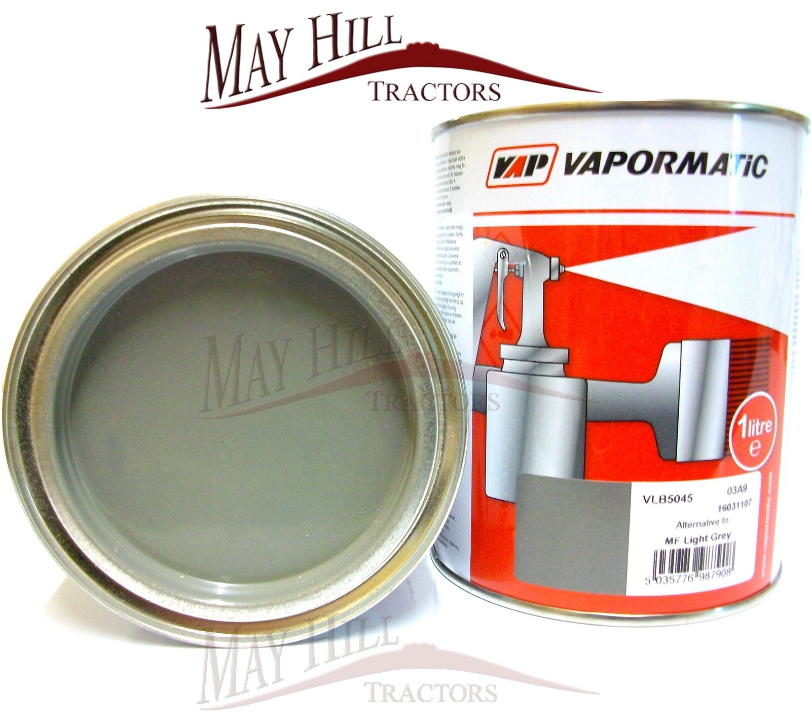 Massey Ferguson Tractor Vapormatic Light Grey Paint 1 Litre Tin - Early ...