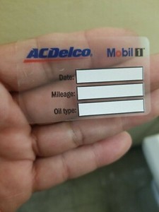 Mobil 1 Oil change reminder windshield cling stickers (100) | eBay