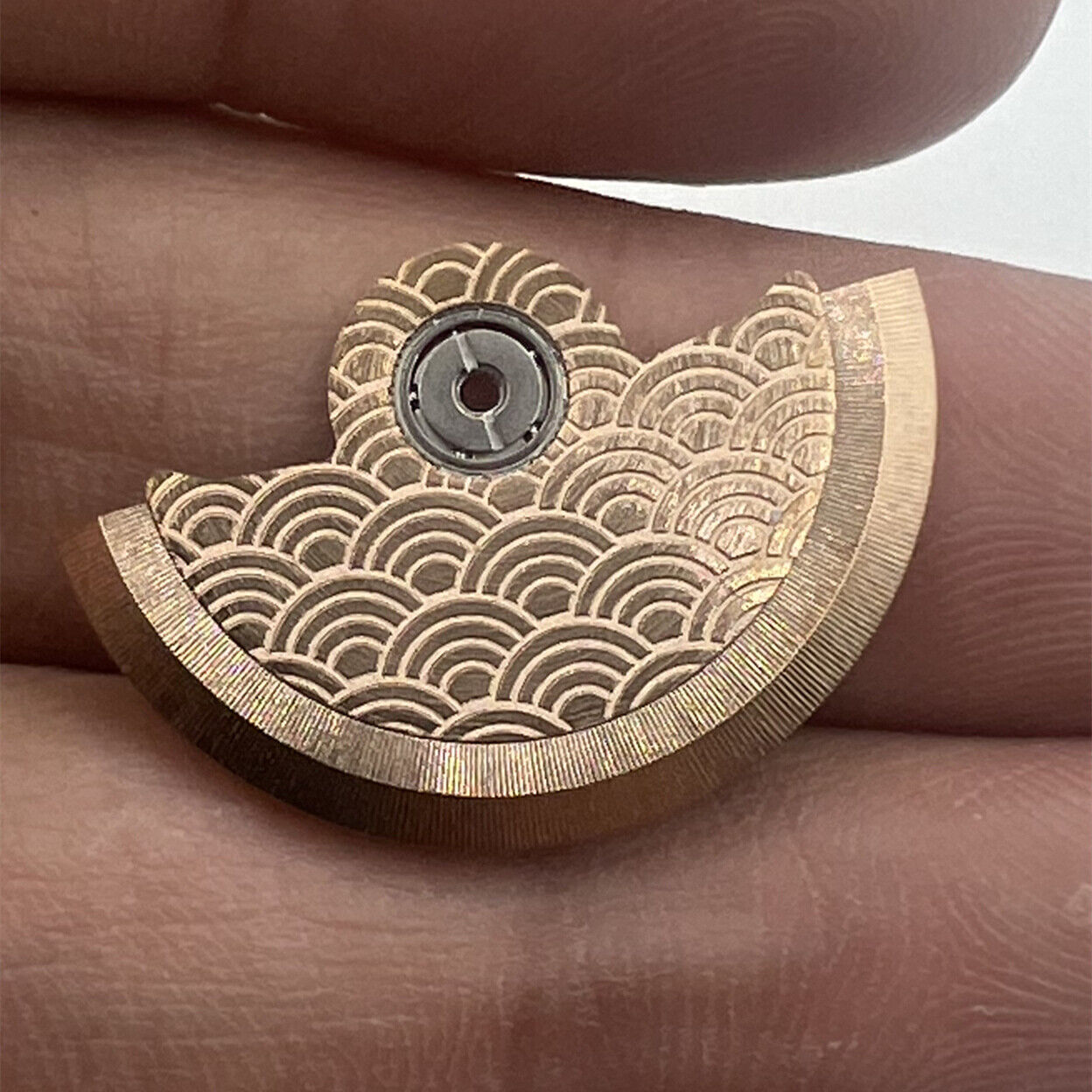 Rose Gold Sea Wave Carved Rotor Oscillating Weight for Miyota NH35 NH36 ...