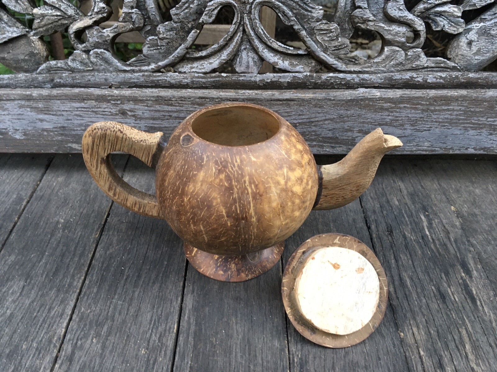 Handmade ECO Friendly Coconut Shell Teapot From Bali-A | eBay Australia