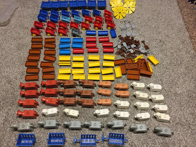 lego duplo wagon barrow fork shovel windmill throughs farm garden house ...