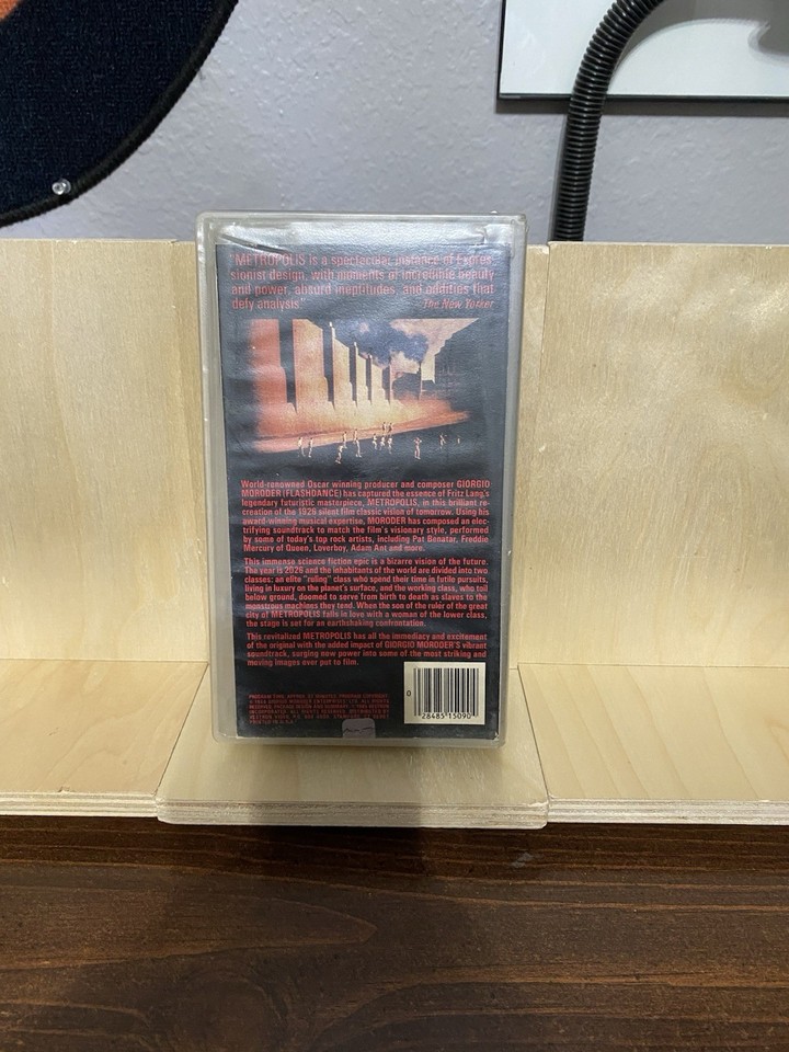 Fritz Lang's Metropolis 1994 VHS Cut Box Video Cassette Tape Vintage | eBay