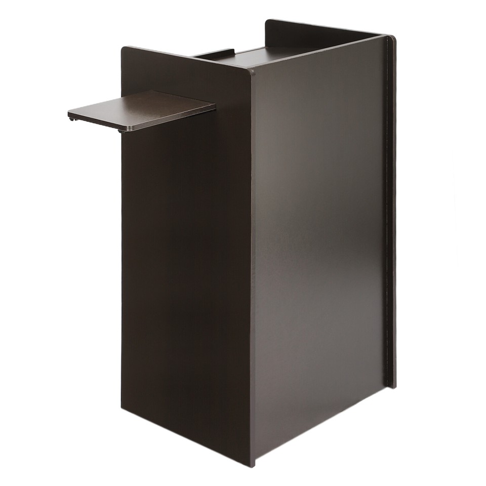Podium Stand Freestanding Lectern Reception Desk with 4 Wheels for ...