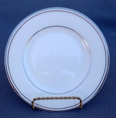 Fitz & Floyd Nevaeh White (Platinum Band Trim) - Saucer - 6" Diameter ...