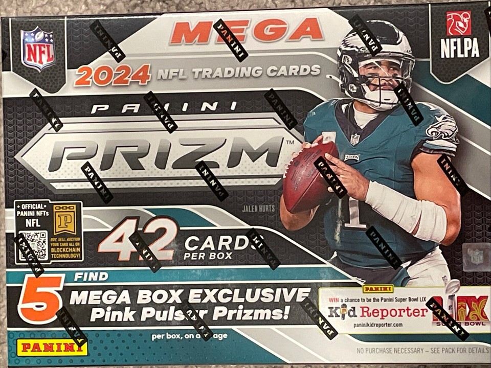 2024 Panini NFL Prizm Football Trading Card Mega Box Target - Pink ...