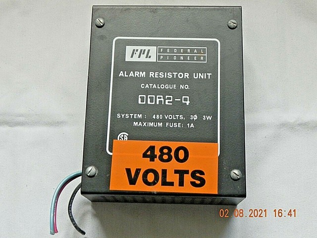 FEDERAL PIONEER DDR2-4 ALARM RESISTOR UNIT 480V 3W MAXIMUM FUSE 1A for ...