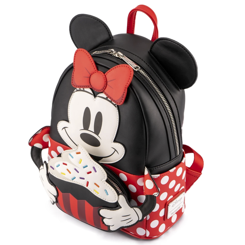 Loungefly Disney Minnie Mouse Cupcake Sprinkles Cosplay Mini Backpack ...