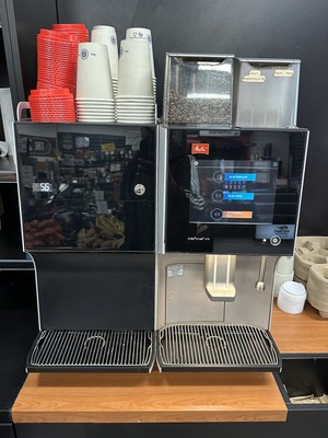 Melitta XT6 Coffee Machine + Milk Fridge Unit + Coffee Bench | eBay