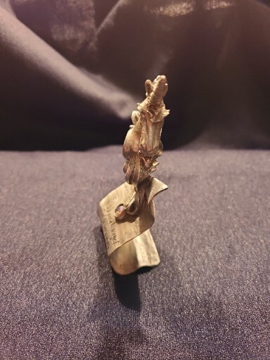 RAY LAMB 1991 Perth Pewter Unicorn Scroll Crystal Figure Mythical | eBay