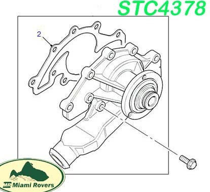 LAND ROVER WATER PUMP DISCOVERY DEF90 RANGE P38 RR CLASSIC 95 V8 ...