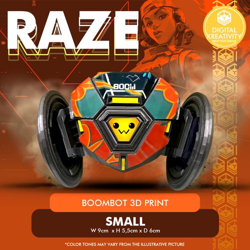 Raze s BoomBot VALORANT - 3d print- Figurine SMALL | eBay