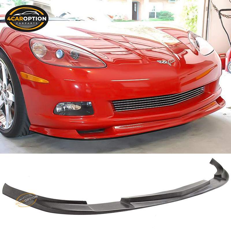 Fits 05-13 Chevy Corvette C6 Base Front Bumper Lip Splitter Spoiler PU ...