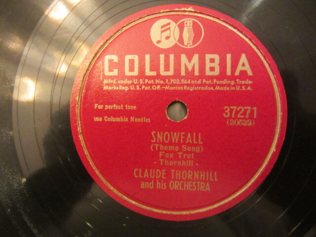 CLAUDE THORNHILL ORCH. AUTUMN NOCTURNE/SNOWFALL (Theme Song) Columbia ...