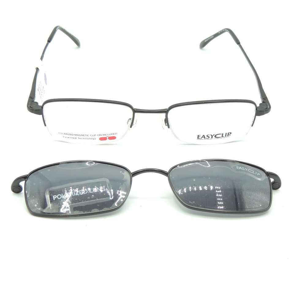 Easyclip EC 172 90W Black Eyeglass Frame 54 17 140 | eBay