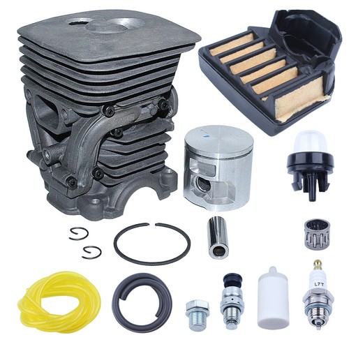 Cylinder Piston Kit For Husqvarna 455 Rancher 460 Air Filter Fuel Line ...