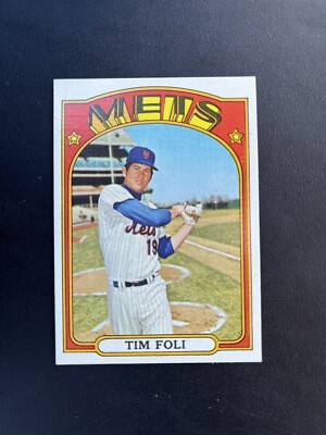 1972 TOPPS #707 TIM FOLI NY METS—STRONG HIGH #💥*** (tgcs) | eBay