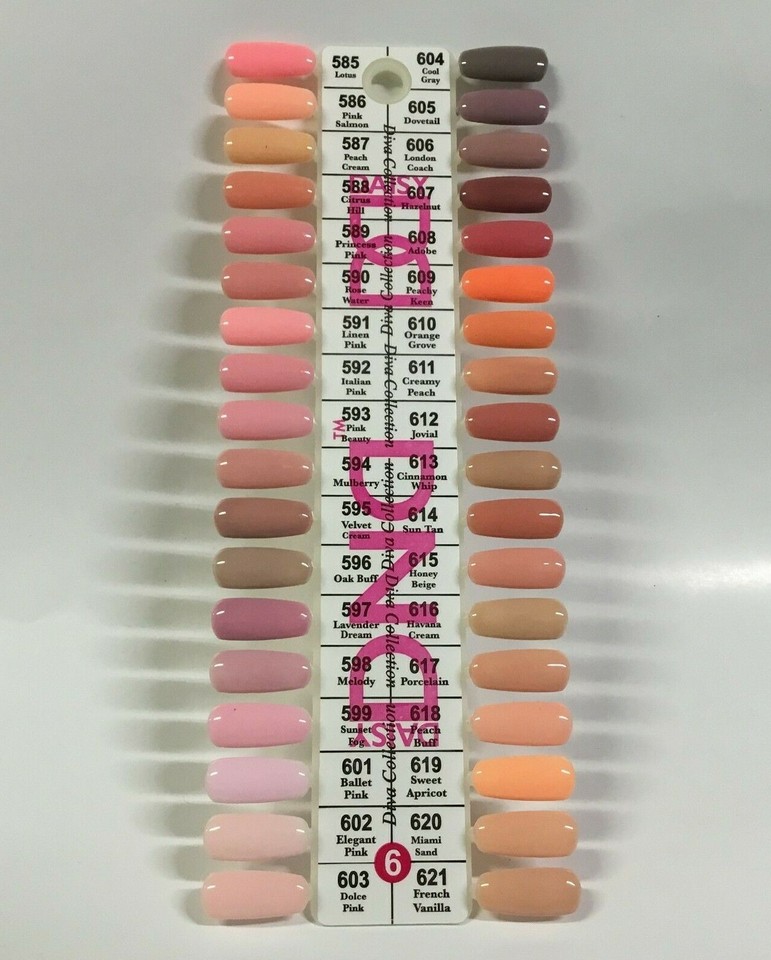 DC&DND Daisy Color Chart Gel Polish Color Sample Chart Palette Display ...
