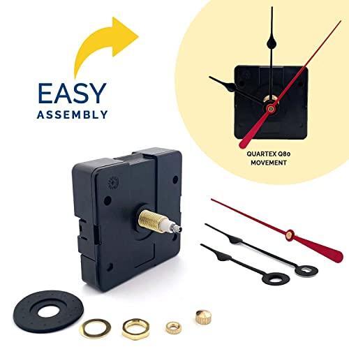 Quartex Q-80 Quartz Clock Movement, 5/16” Max Dial Thickness, 13/16" Hand | eBay