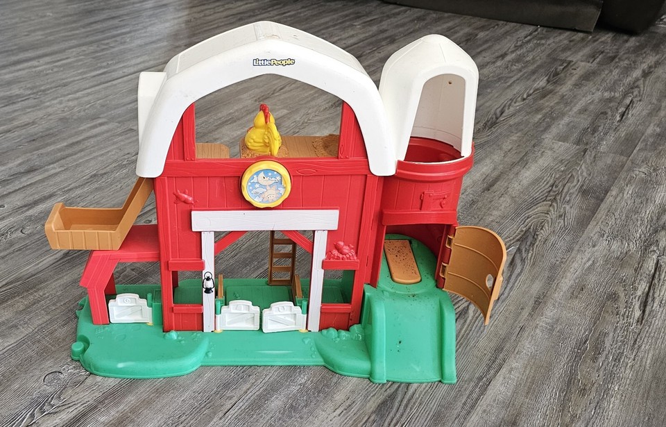 Fisher Price Little People Farm Barn Play Set, Sounds Work | eBay