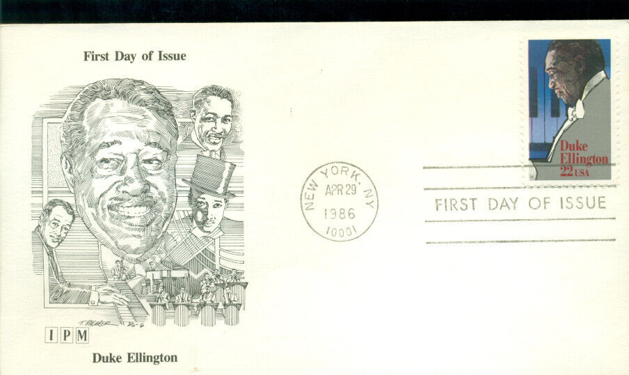 1986 First Day of Issue -Black Heritage Stamp - Duke Ellington - IPM ...