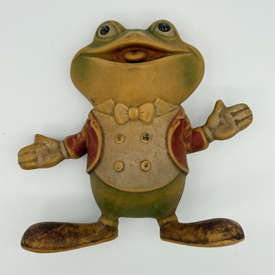 Vintage 1948 Rempel “Froggy the Gremlin” Rubber Squeaky Toy Frog 5 ...