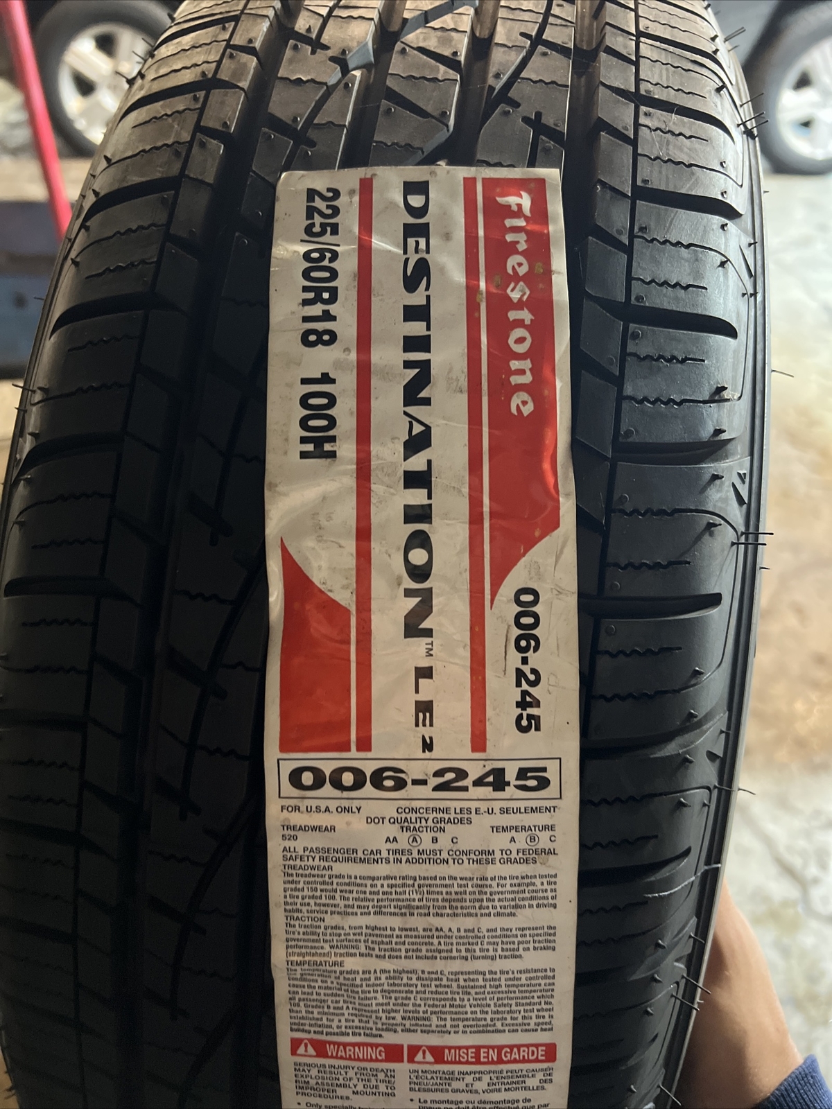 Firestone Destination LE2 225/60R18 100H All Season Tire | 28.6 in | 10 ...
