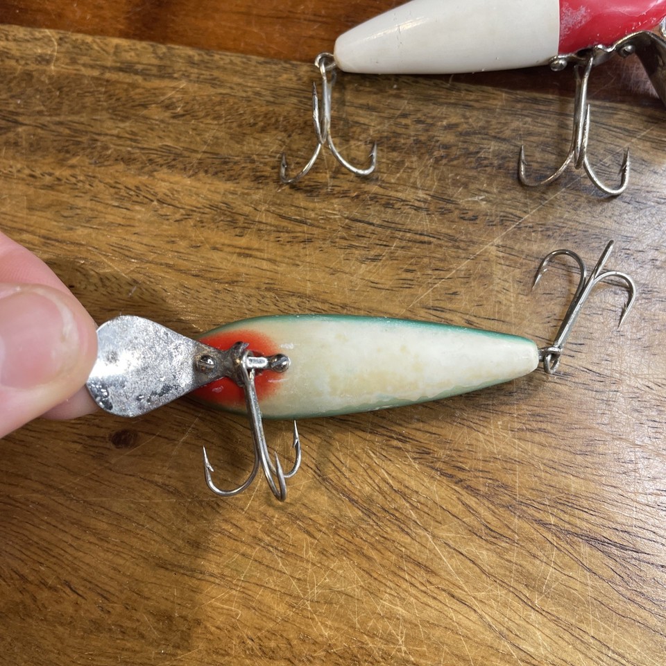 *4* Vintage Crankbait Fishing Lures. Paul Bunyan Weaver. Millsite | eBay