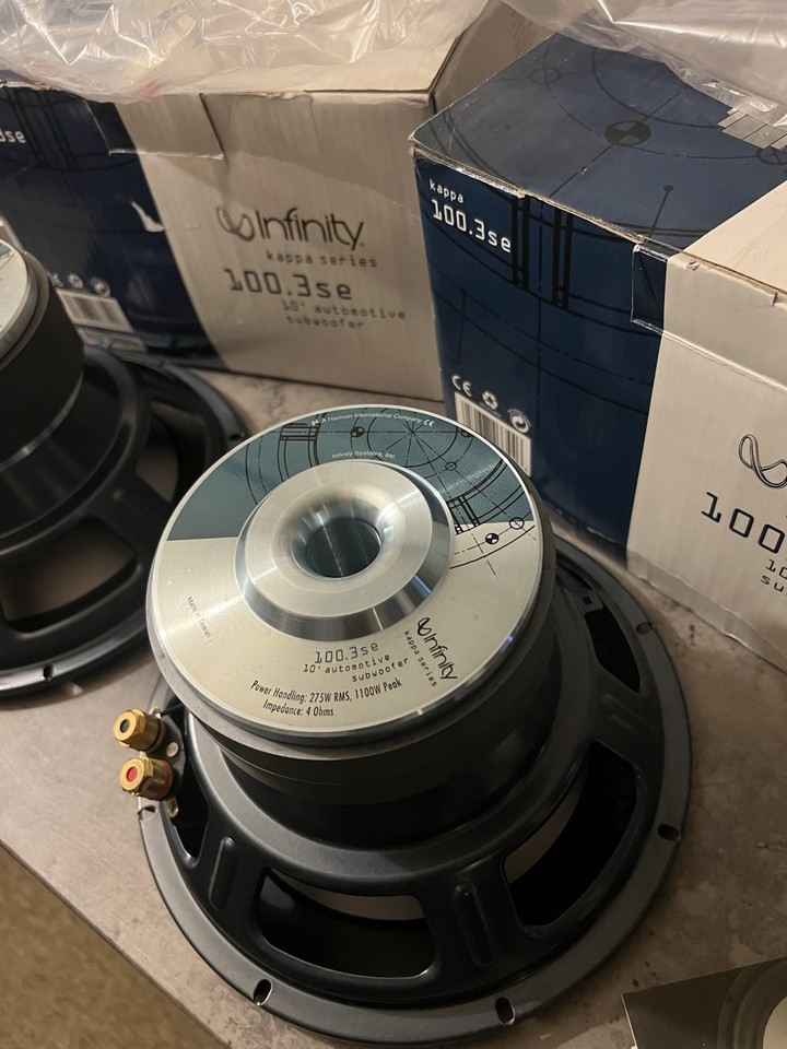 Old School Infinity Kappa 100.3SE 10" 4 ohm Subwoofer (Revised) | eBay