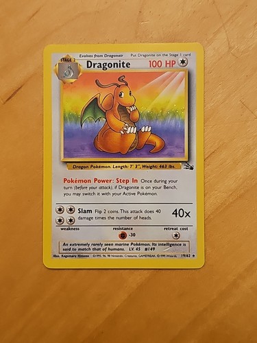 Dragonite 19/62 | Fossil Set | Unlimited Rare | Near Mint | eBay