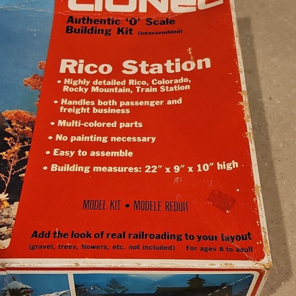 Vtg Lionel "O" 6-2797 Rico, Colorado, Rocky Mountain Train Station ...