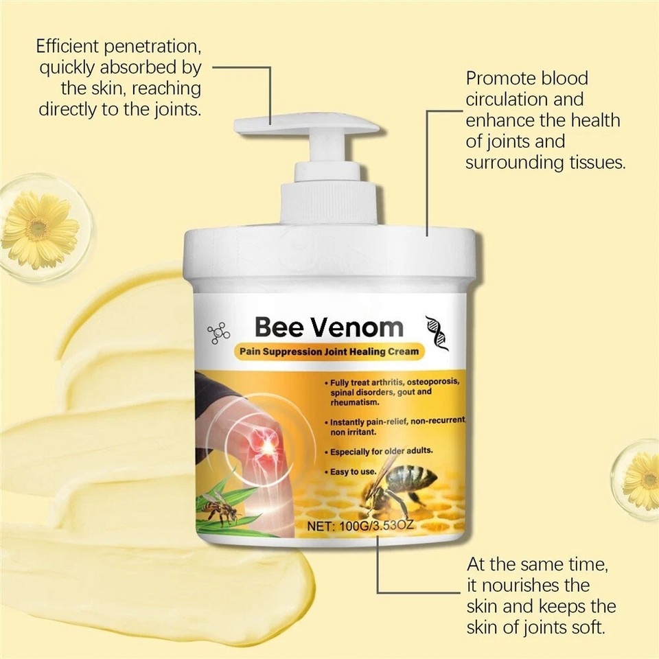 Bee Venom Joint Pain Relief Cream Joint & Bone Cream For Men Women ...
