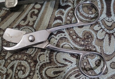 Rare, Medical Grade Stainless Steel "War" Scissors Stubby 4" Hook Jaw ...